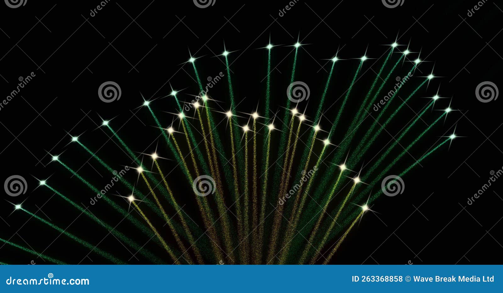 Image of Fireworks Exploding Over Black Background Stock Photo - Image ...