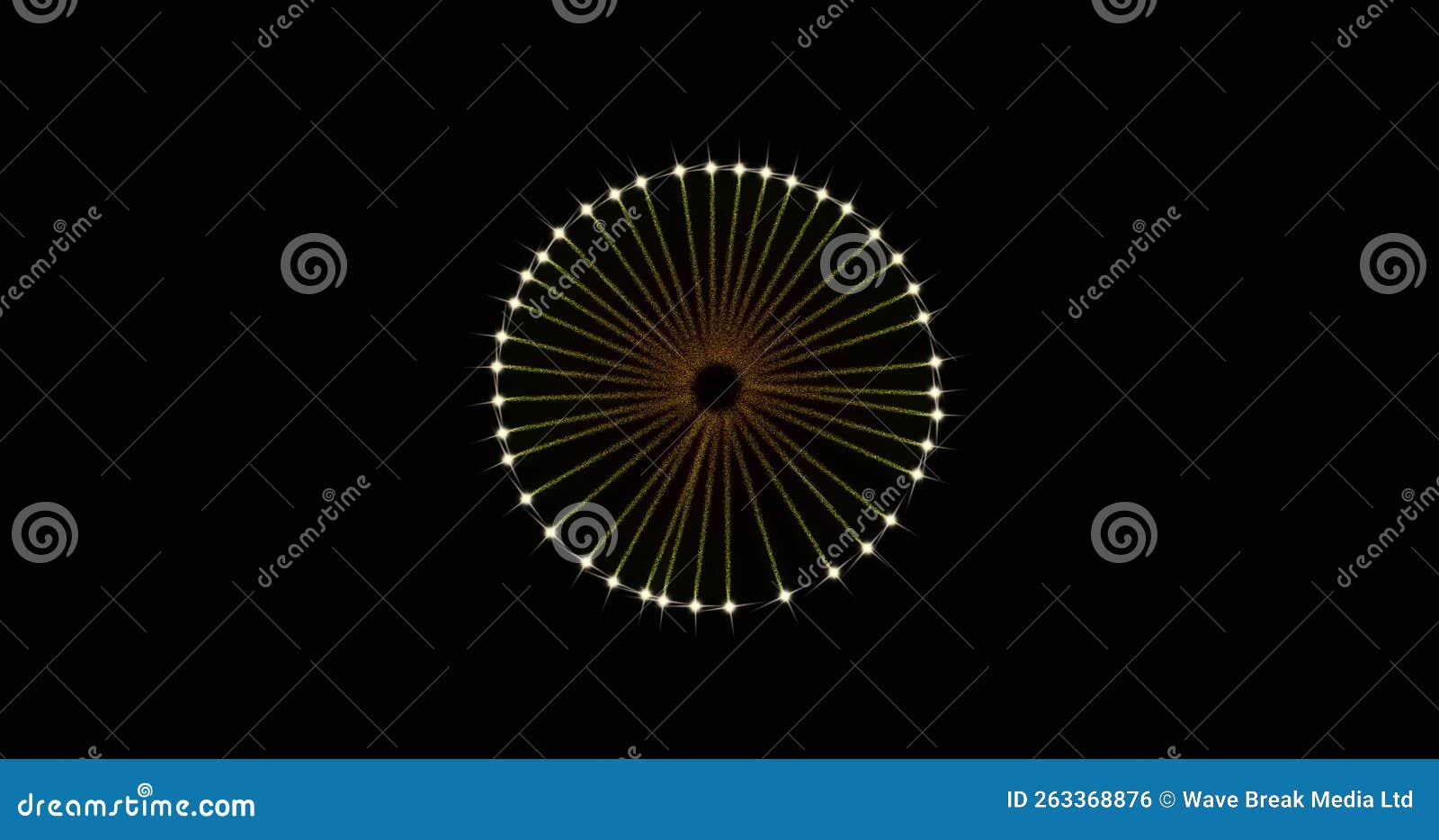 Image of Fireworks Exploding Over Black Background Stock Illustration ...