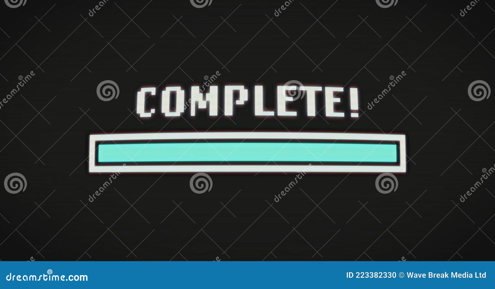 Loading Bar Almost Complete With Idea Being Processed On A Light Bulb ...