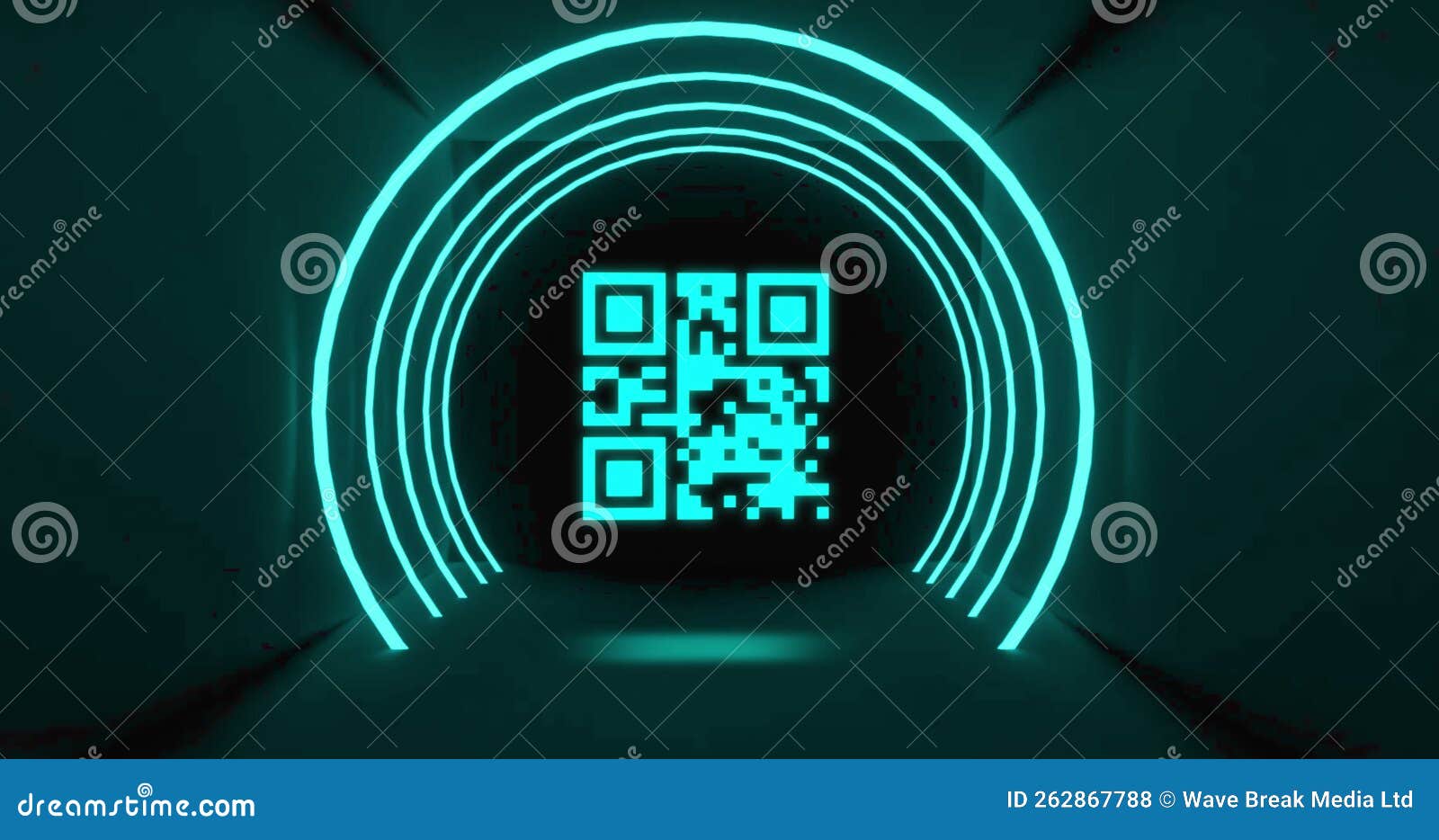 Image of Flickering White QR Code Stock Illustration - Illustration of ...