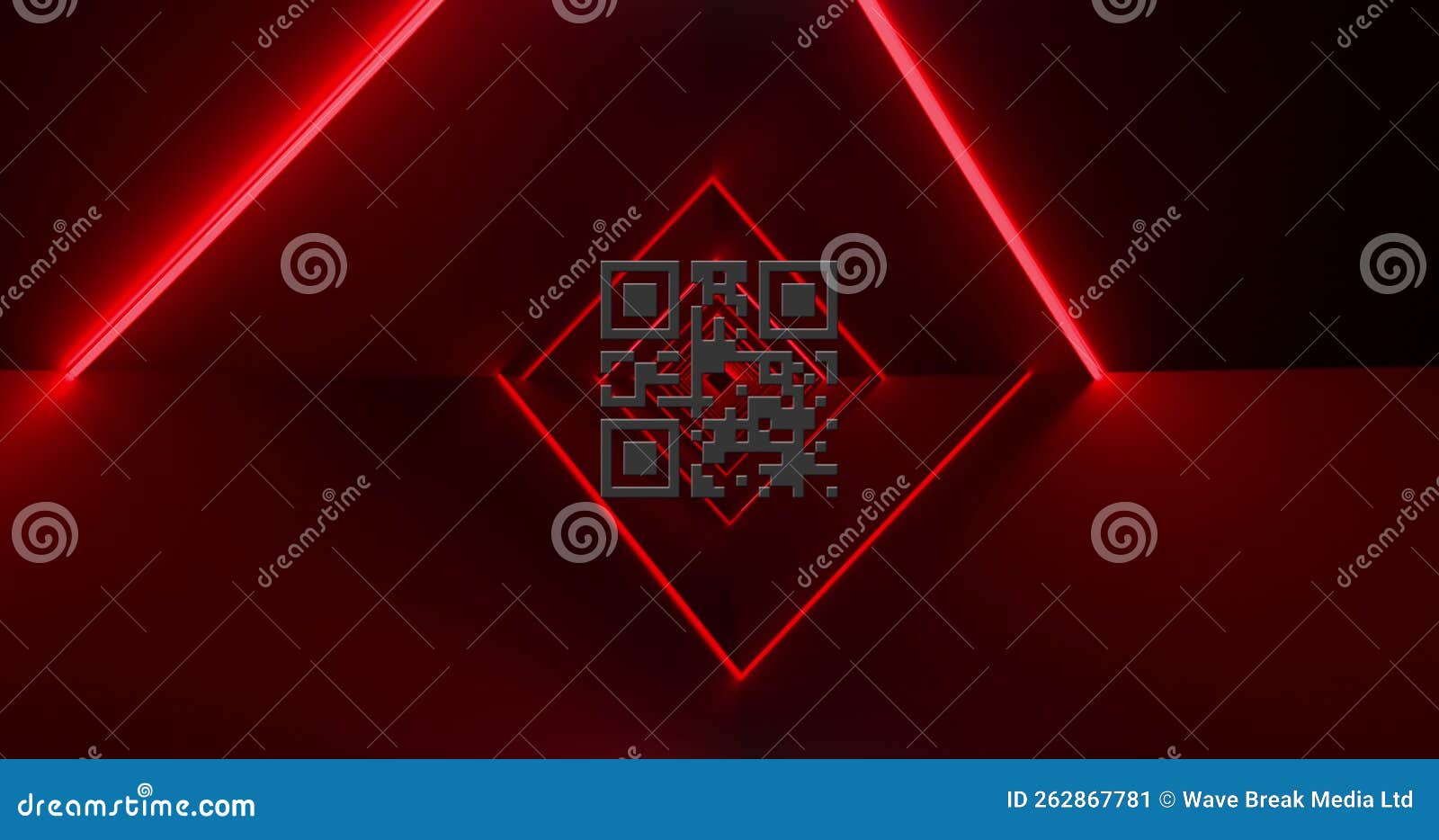 Image of Flickering White QR Code Stock Illustration - Illustration of ...