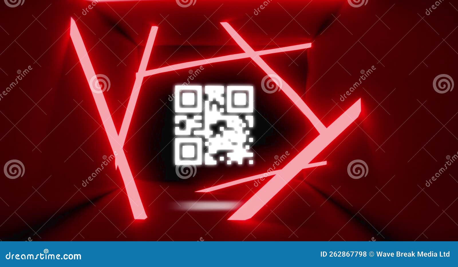 Image of Flickering White QR Code Stock Illustration - Illustration of ...