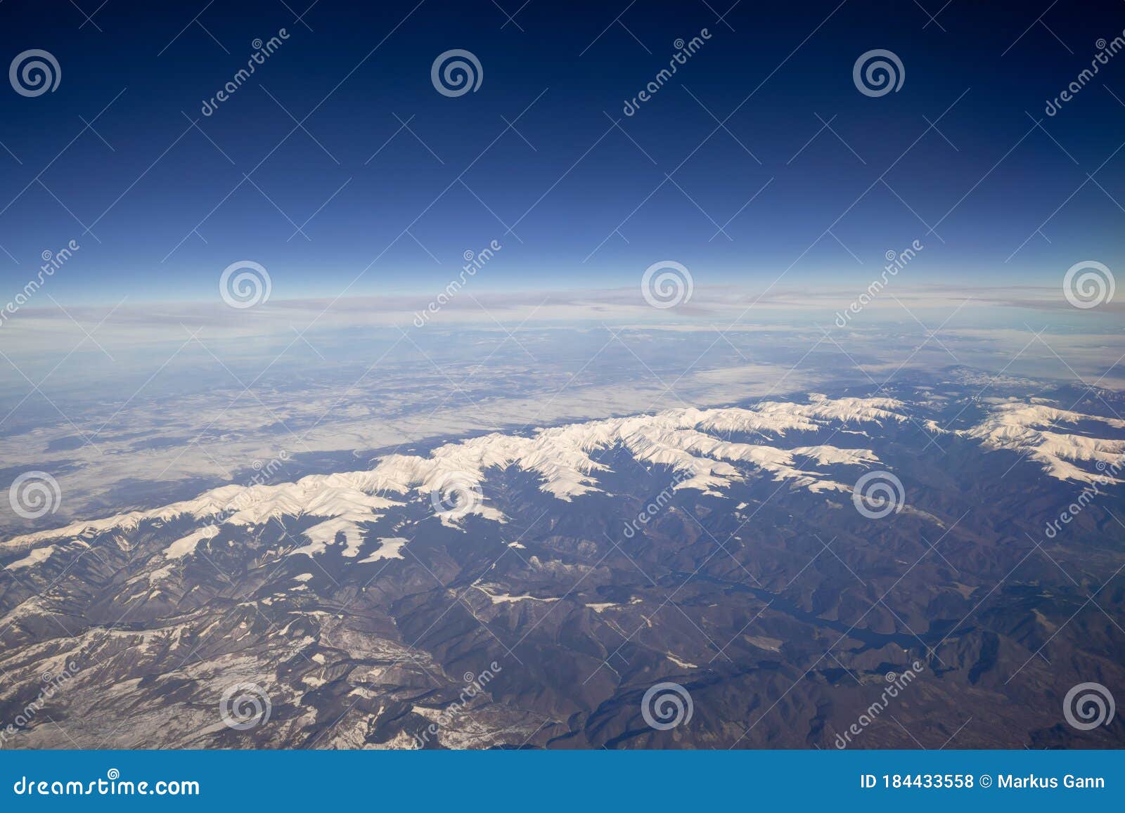 Flight over Asia Alps stock photo. Image of space, asia - 184433558