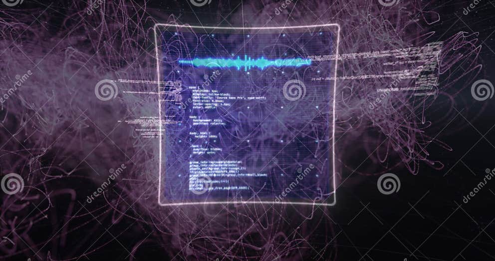 Image of Floating Binary Coding Stock Illustration - Illustration of ...