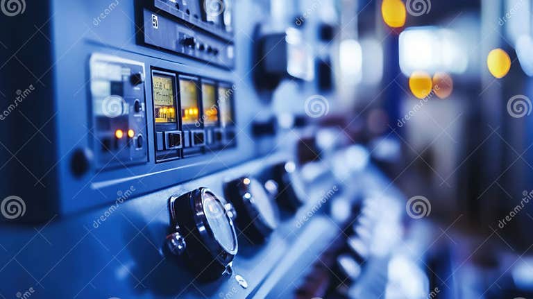 Image Focused on a Control Panel Where Operators Interact with a ...