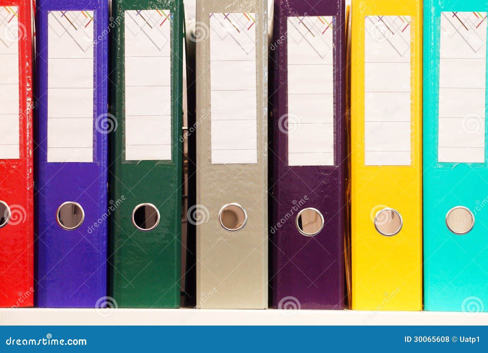 Folders stock photo. Image of data, office, paper, shelf - 30065608