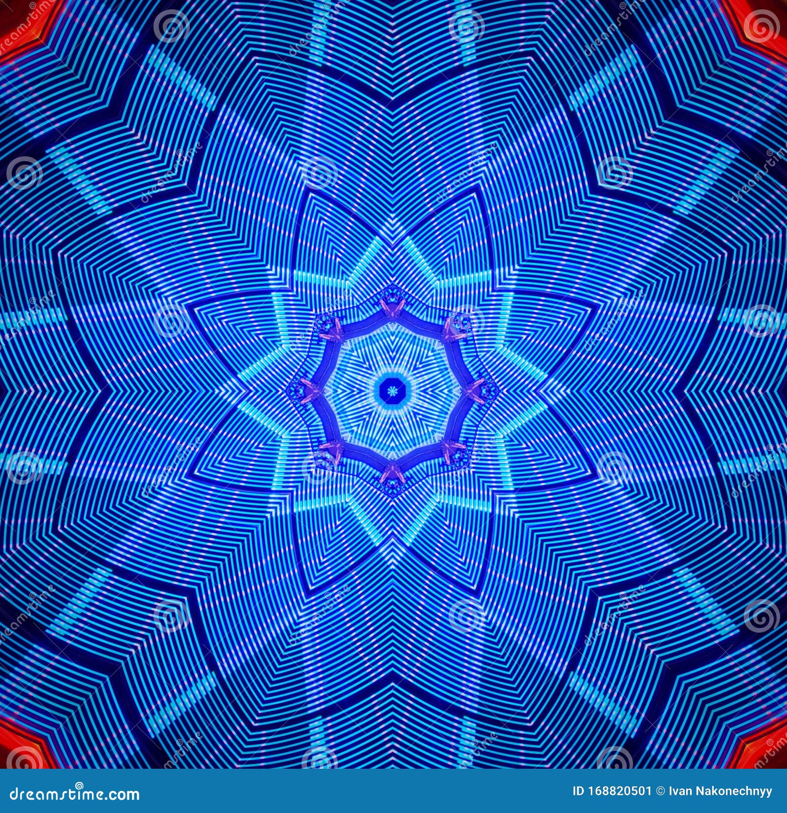 Image in the Form of a Mandala Stock Illustration - Illustration of ...