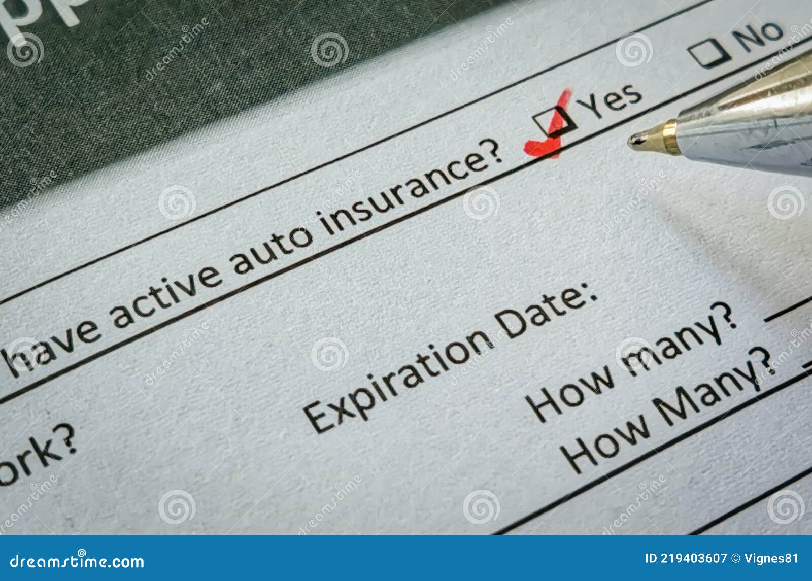 Active auto insurance stock image. Image of auto, yearly - 219403607