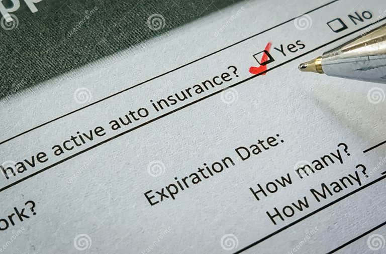 Active auto insurance stock image. Image of auto, yearly - 219403607