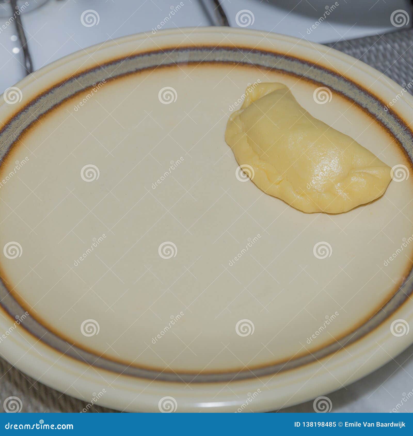 Image of a Fresh Raw Patty on a Ceramic Plate Stock Image - Image of ...