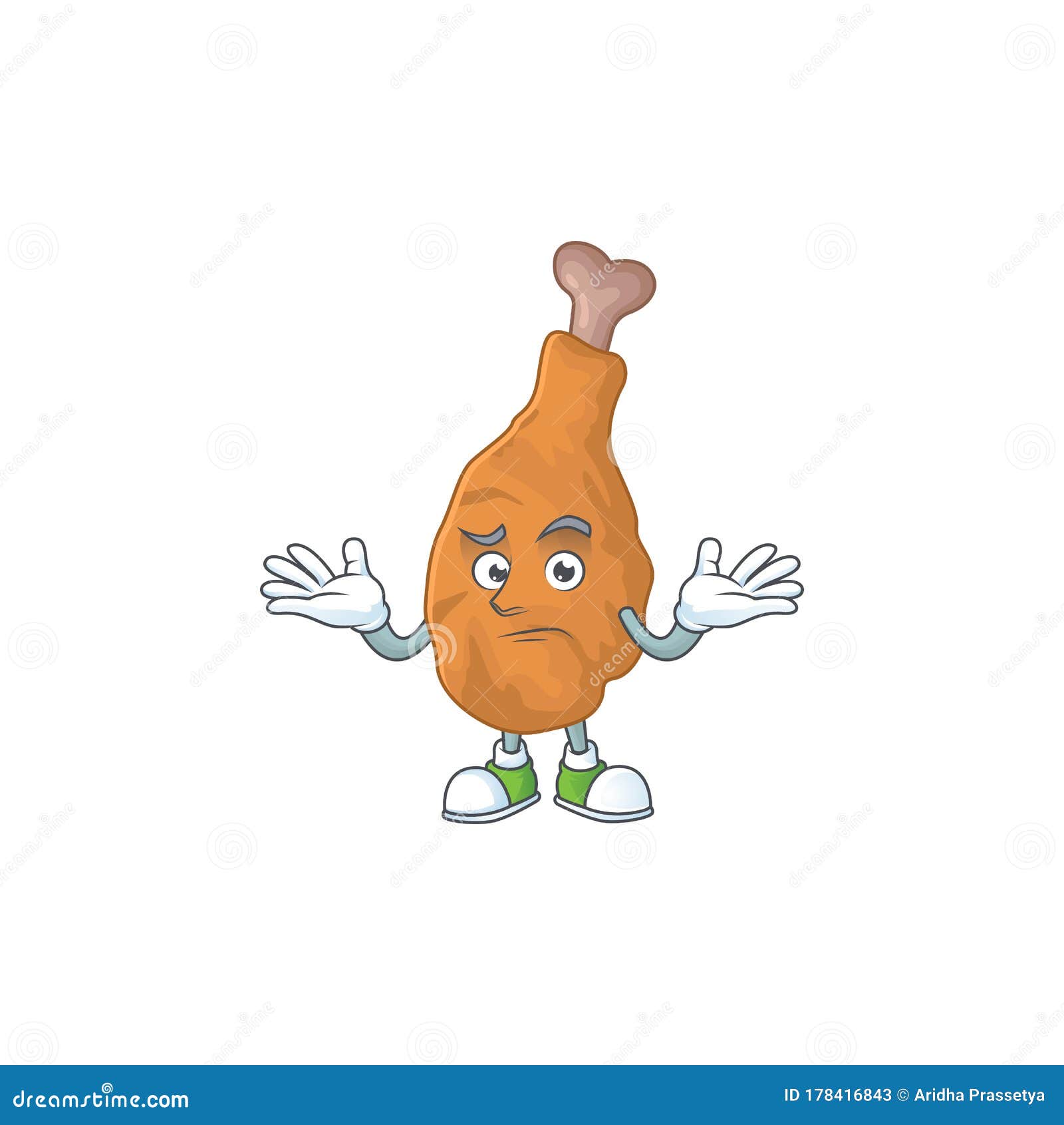 Grinning Chicken Biryani Cooked In Character Skillet Vector ...