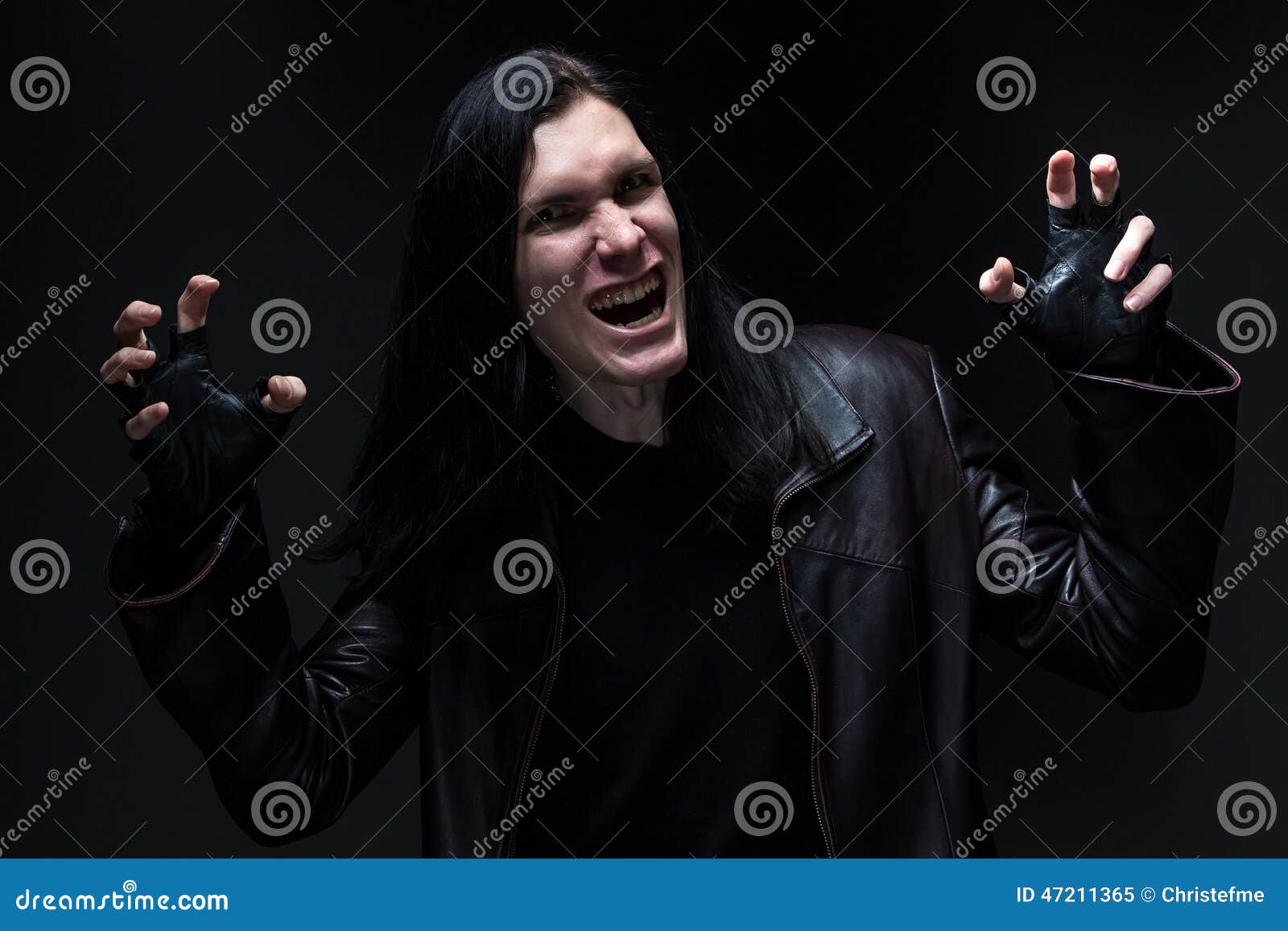 Image of the frighten man stock image. Image of coat - 47211365