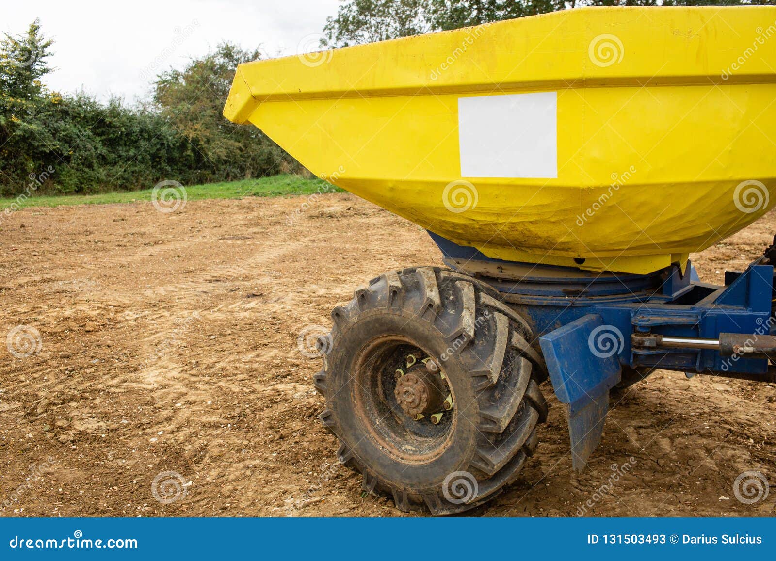 Image of Front Dumper Truck in Construction Site. Stock Image - Image ...