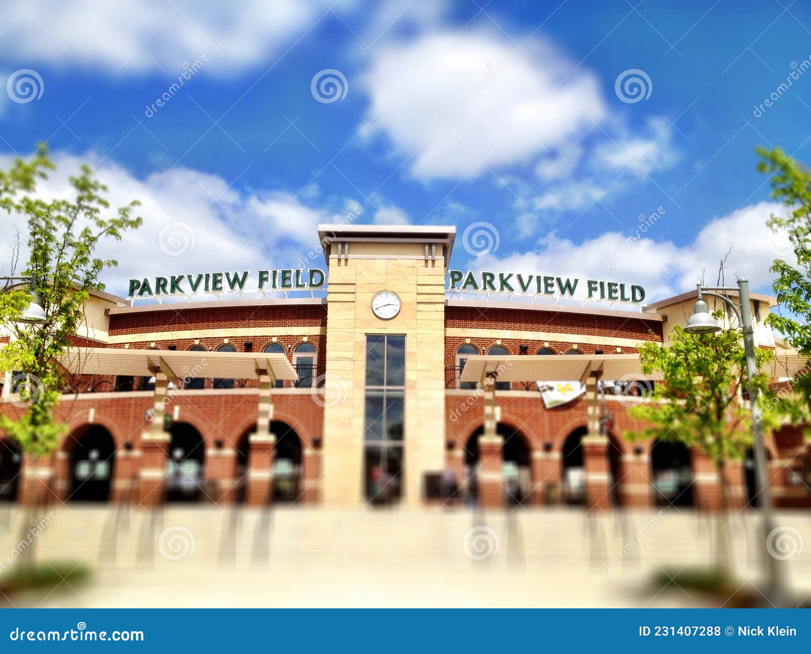 Front View of Baseball Stadium Parkview Field Editorial Stock Photo ...