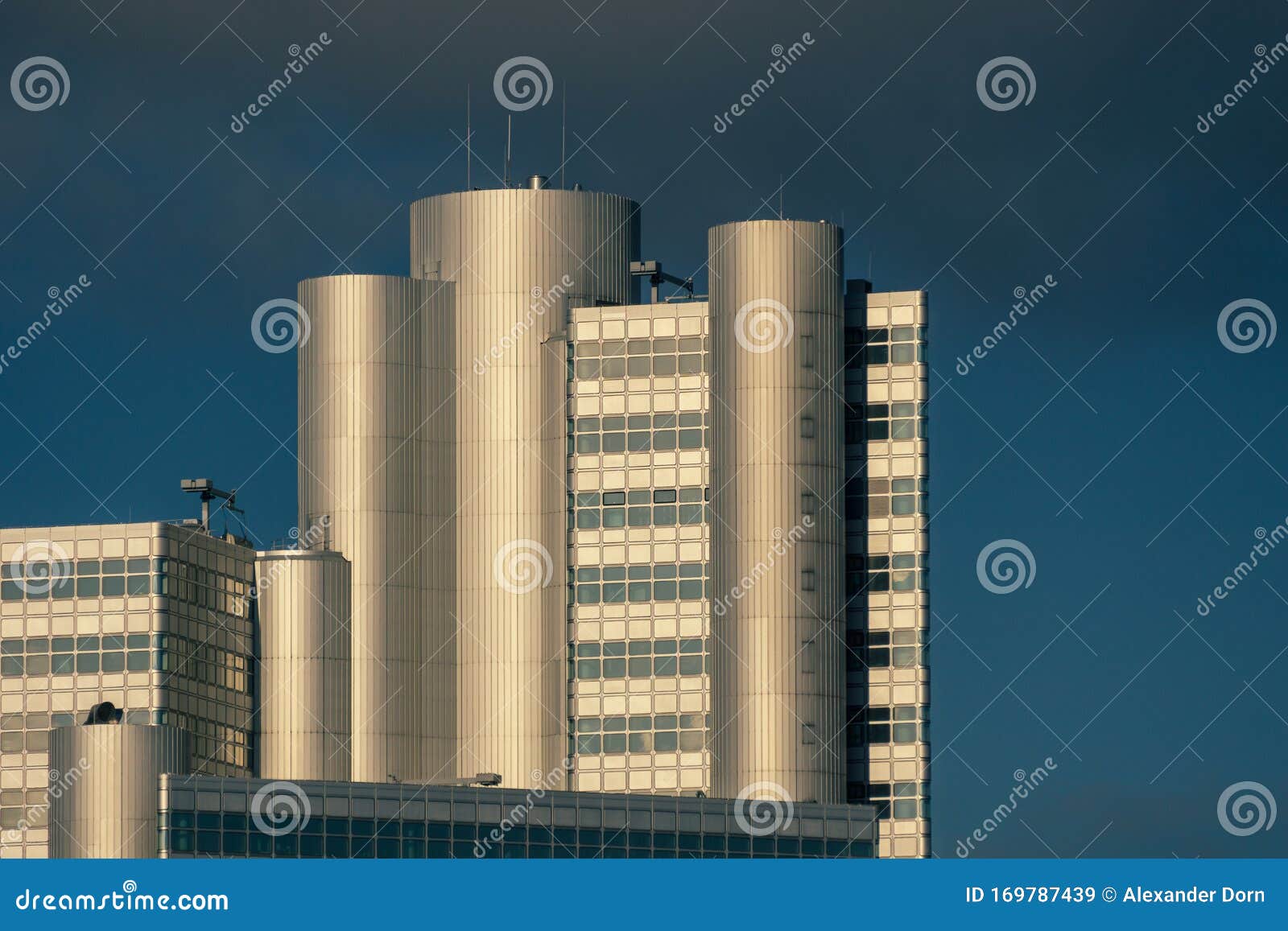 Front View of Big Skyscraper in Munich Germany Stock Image - Image of ...