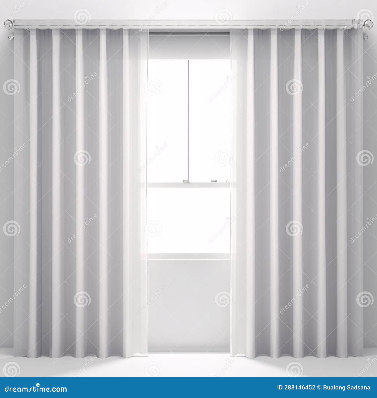 The Front View is a Classic Curtain. Stock Illustration - Illustration ...