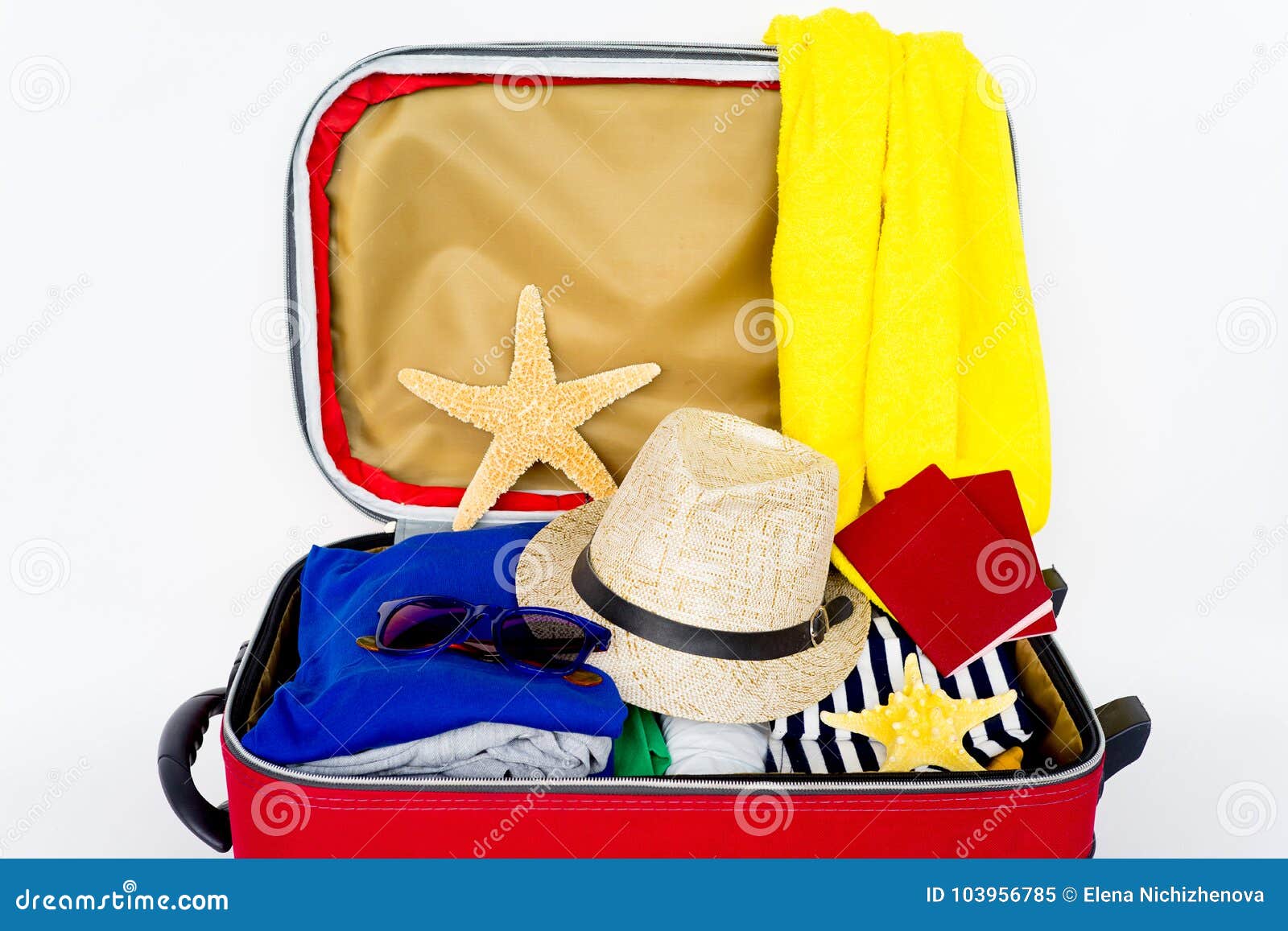 Full packed suitcase stock image. Image of packed, packing - 103956785