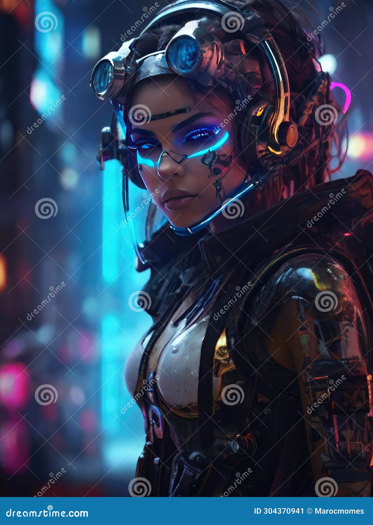 Futuristic Artificial Intelligence, Cyborg Bionic Human Robotic ...