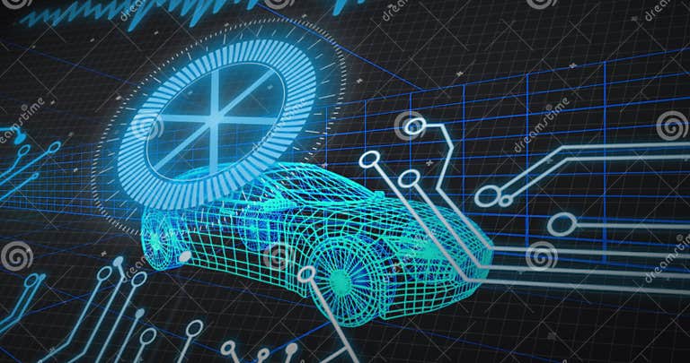 This is a Image of a Futuristic Car on an Alpha Channel Stock ...