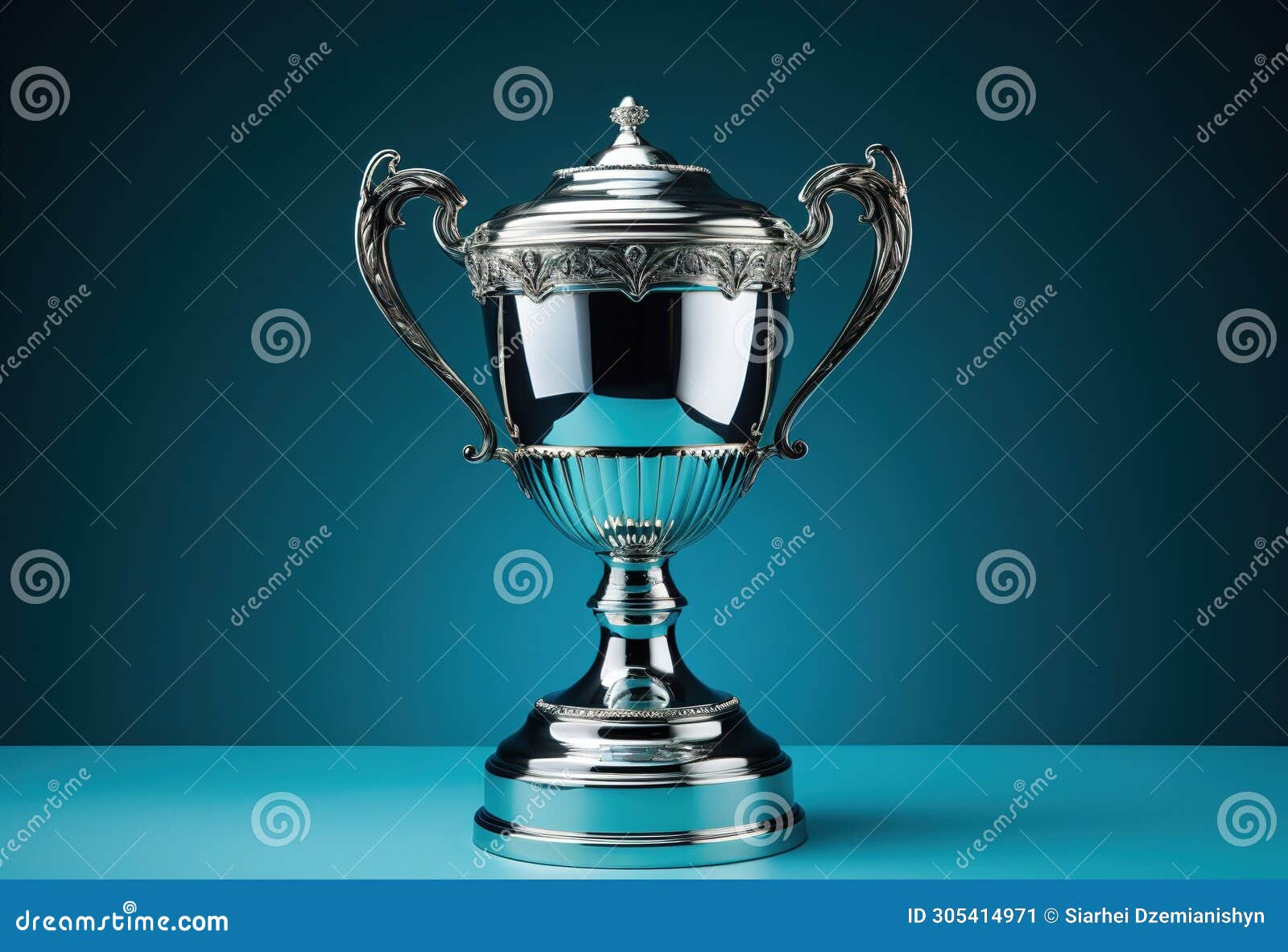 Image of a Futuristic Trophy in a Sci-fi Setting. the Trophy is in the ...