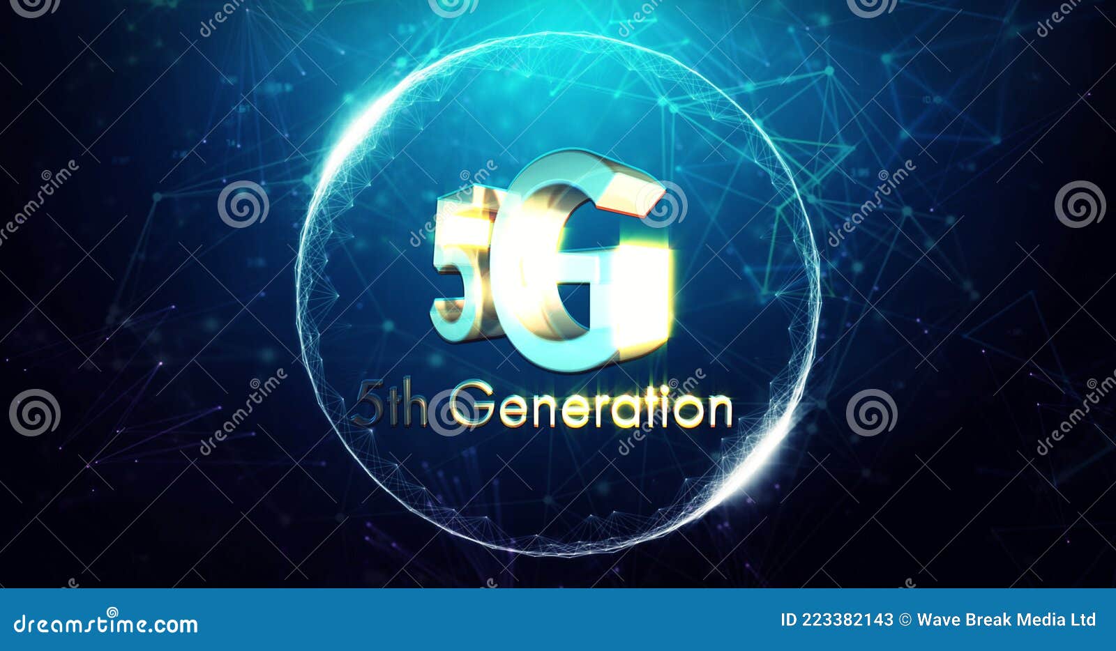 Image of 5g 5th Generation Text Over Spinning Globe and Network of ...