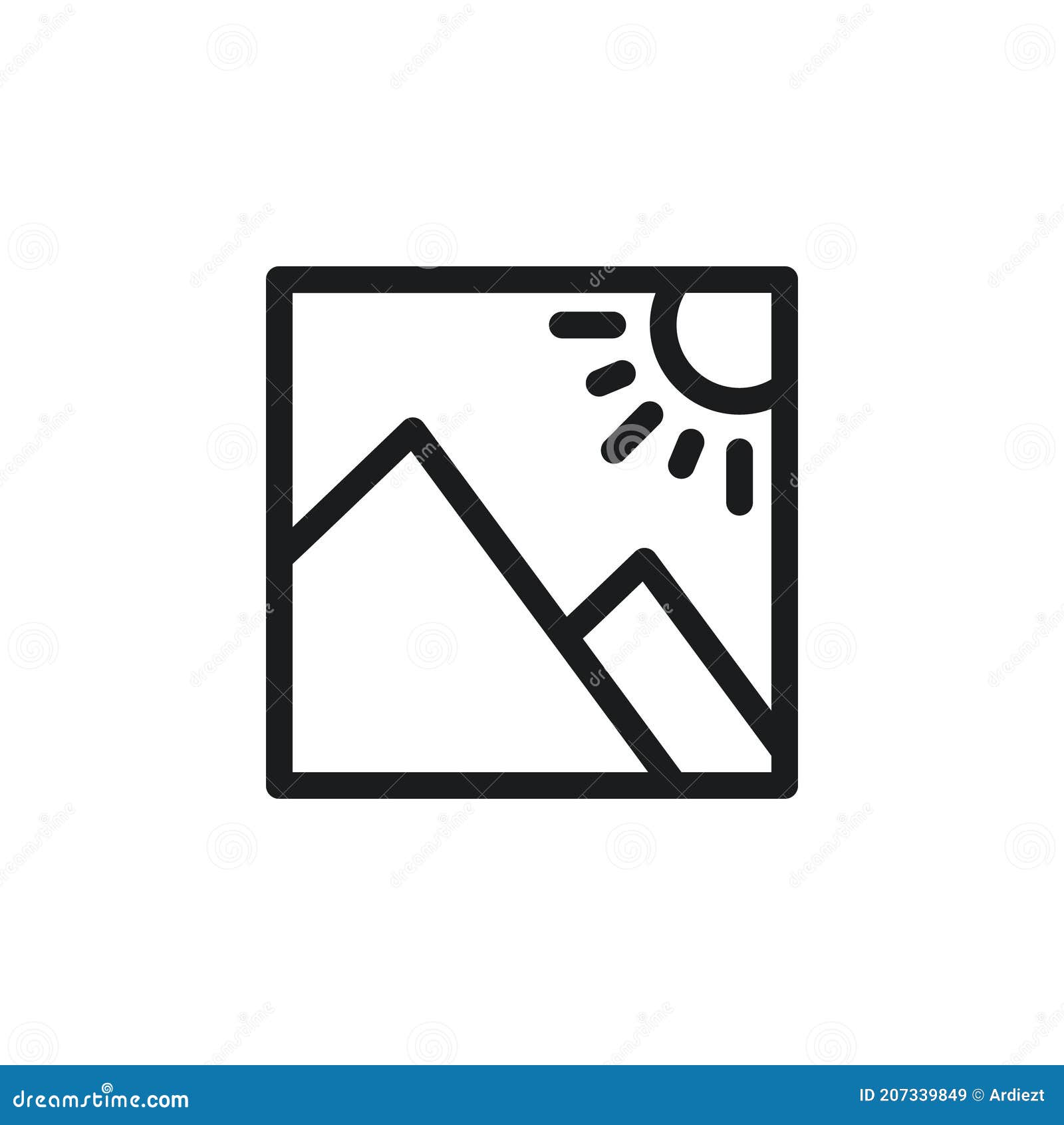 Image Gallery Icon Vector Illustration Stock Vector - Illustration of ...