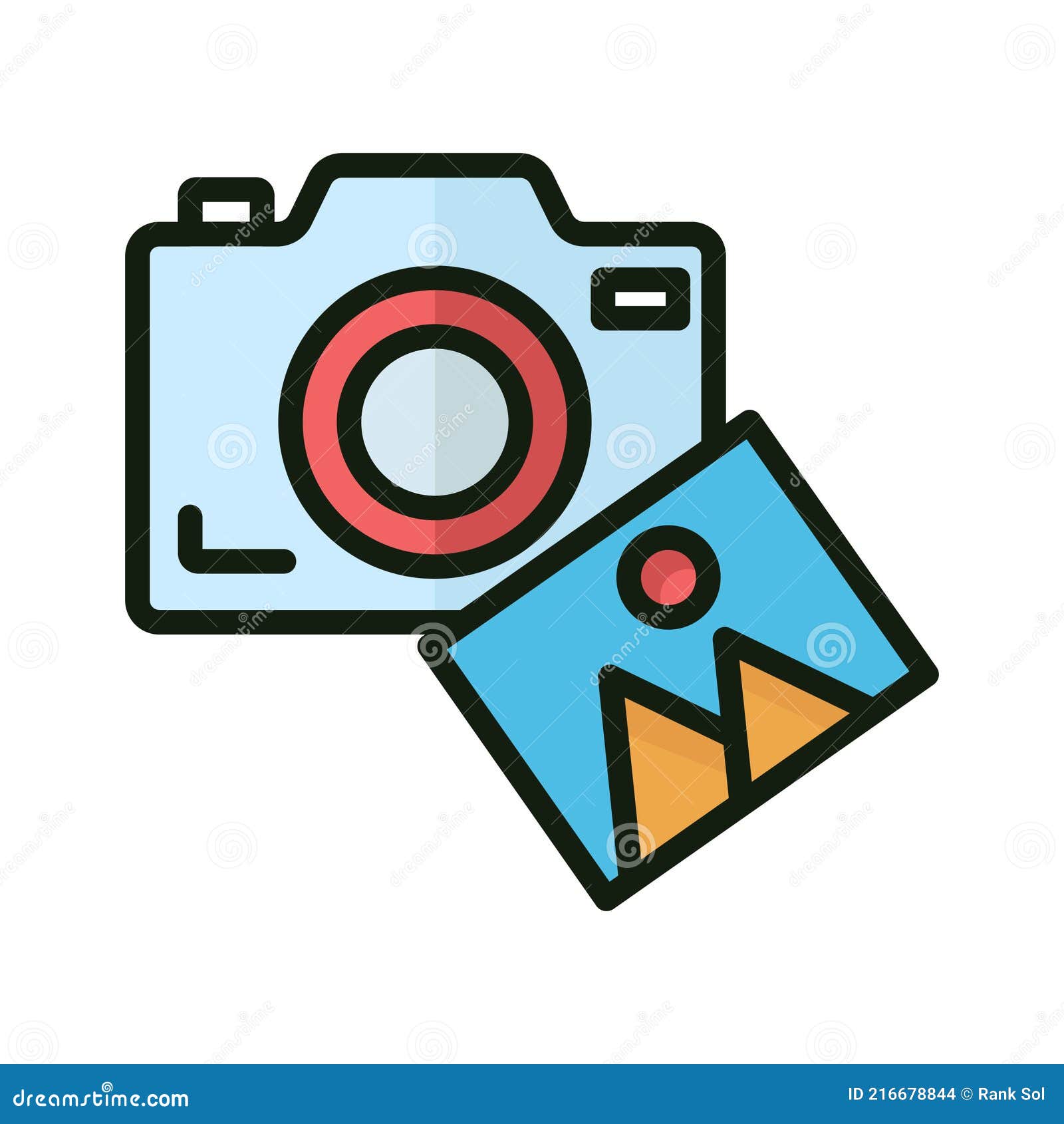 Image Gallery Isolated Vector Icon Which Can Easily Modify or Edit ...