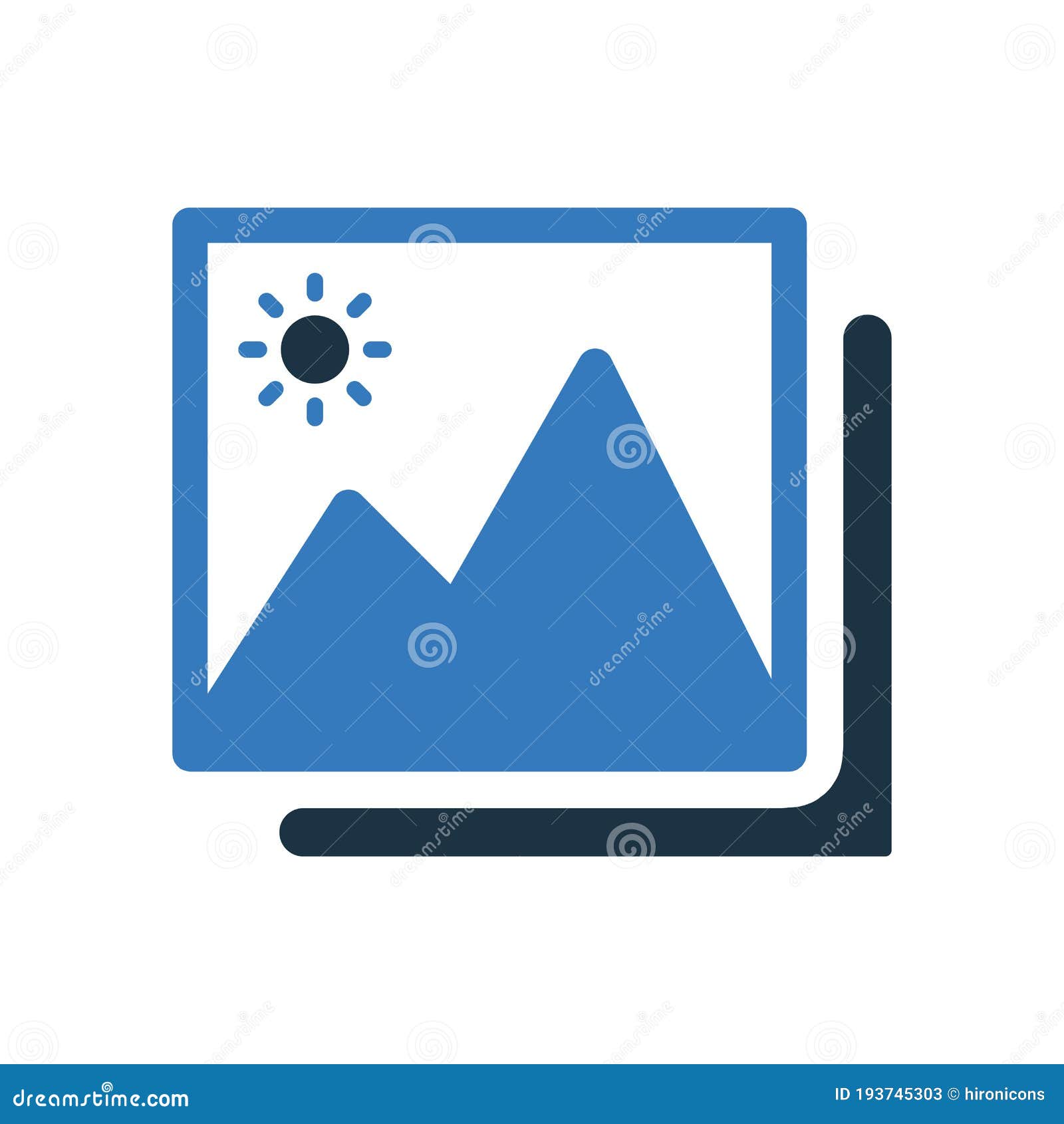 Image Gallery Thumbnail Icon Design Stock Illustration - Illustration ...