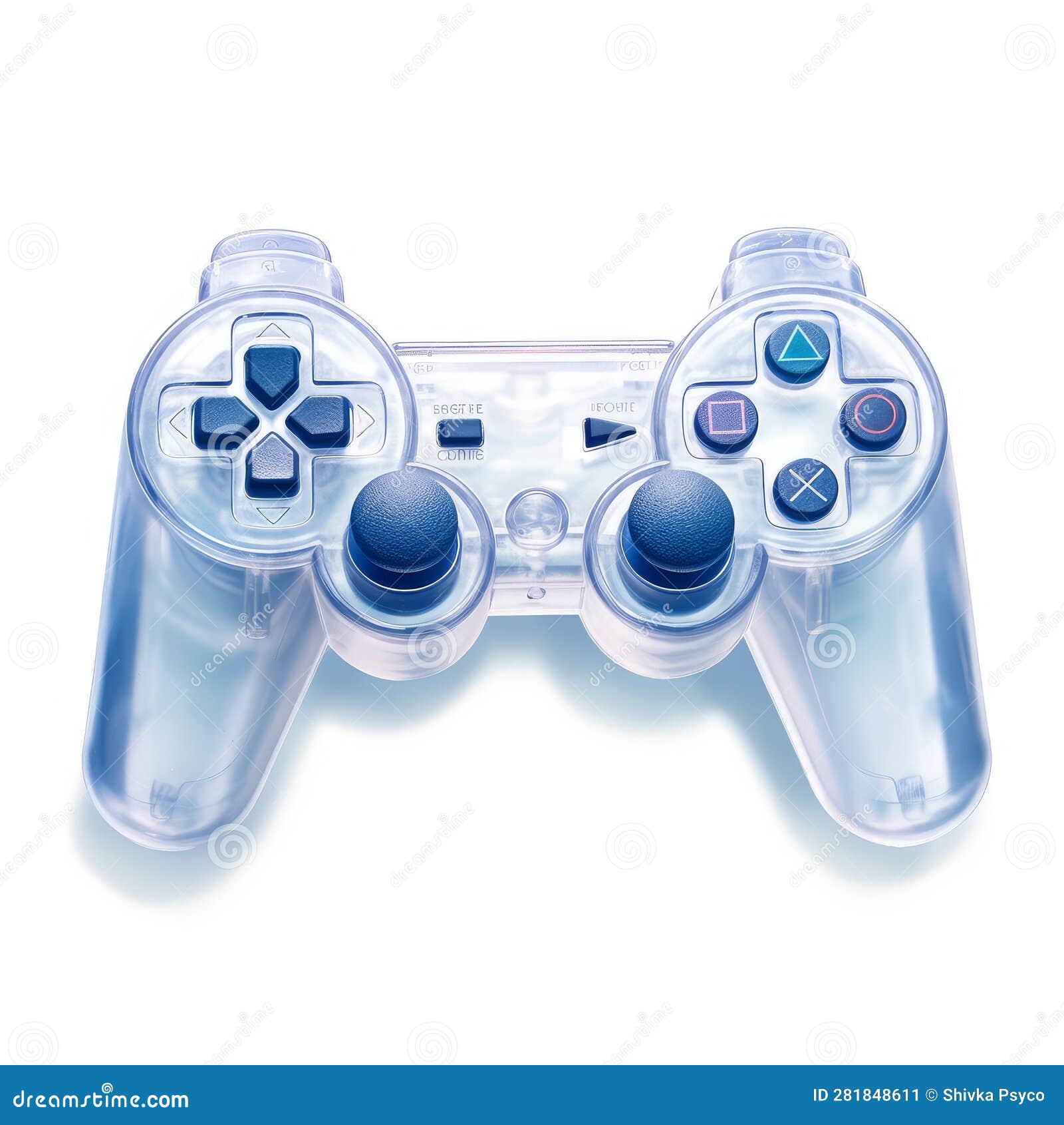 Image of Game Controller Frosted Translucent Plastic Stock Illustration ...