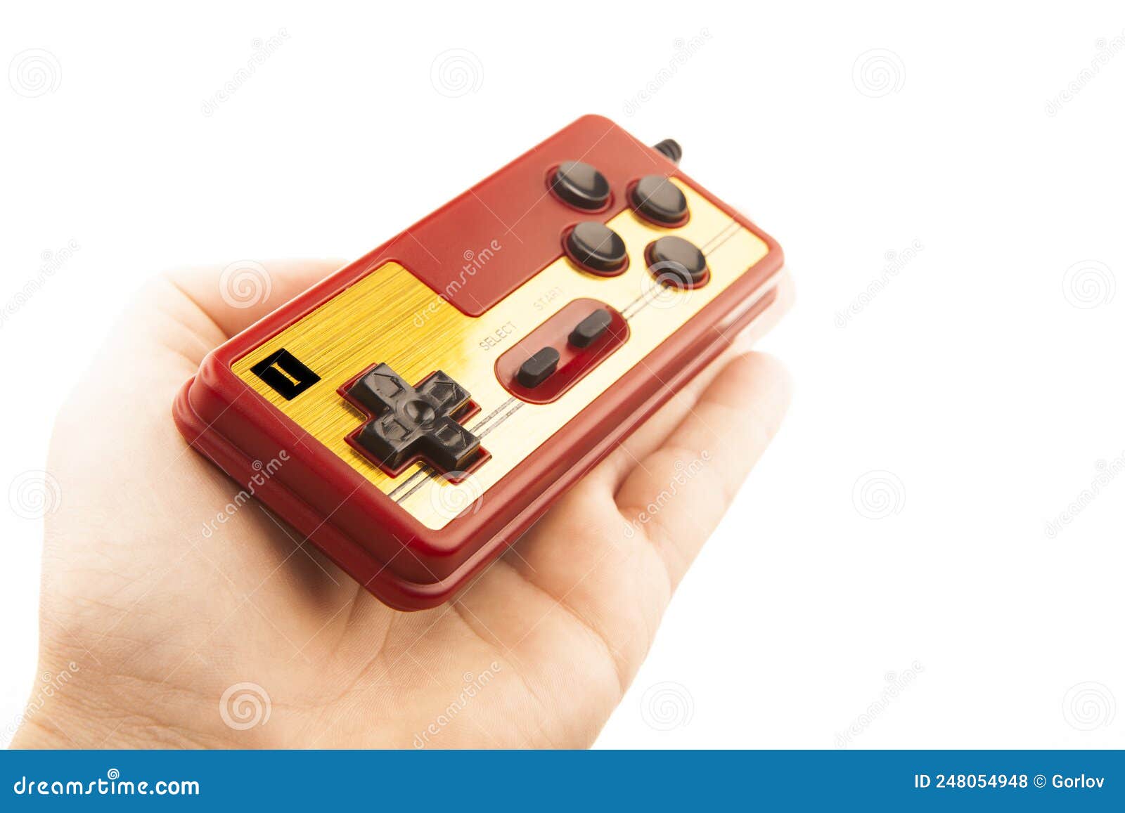 Image of Game Controller Hand White Background Stock Photo - Image of ...