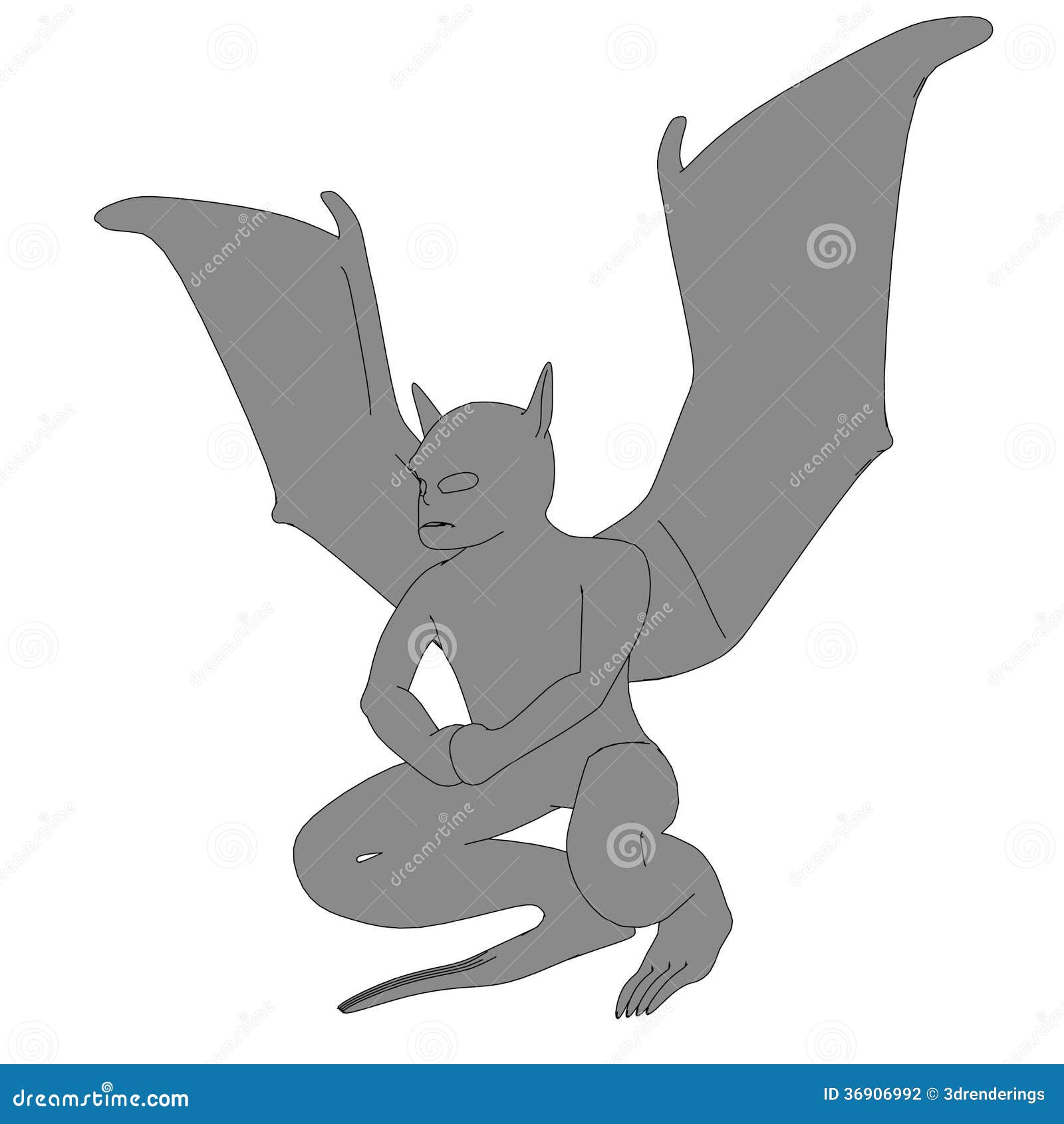 Image of gargoyle creature stock illustration. Illustration of graphics ...