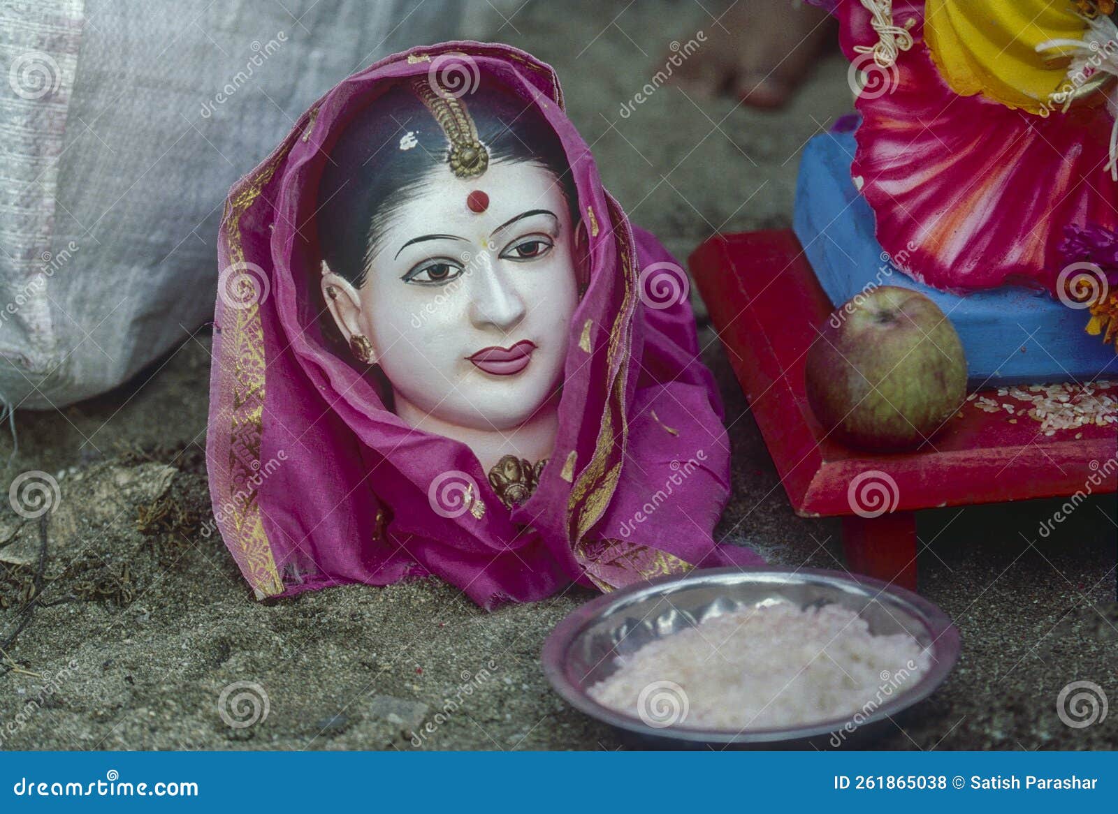 Image of Gauri at the Time of Gauri Ganesh Immersion Editorial Stock ...