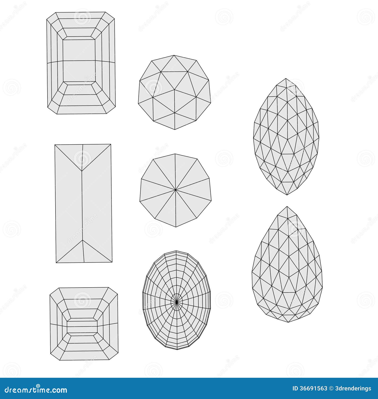 Image of gem cuts stock illustration. Illustration of jewel - 36691563