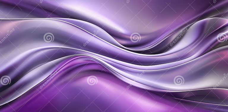 Luxurious Purple and Silver Metallic Background with Elegant Curves ...