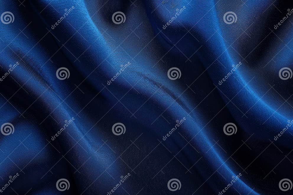 Navy Blue Silk Fabric Texture Close-Up View High Resolution Flat Lay ...