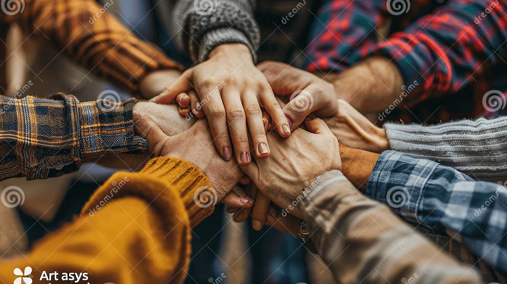 Team Unity and Support in Business Meeting Stock Illustration ...