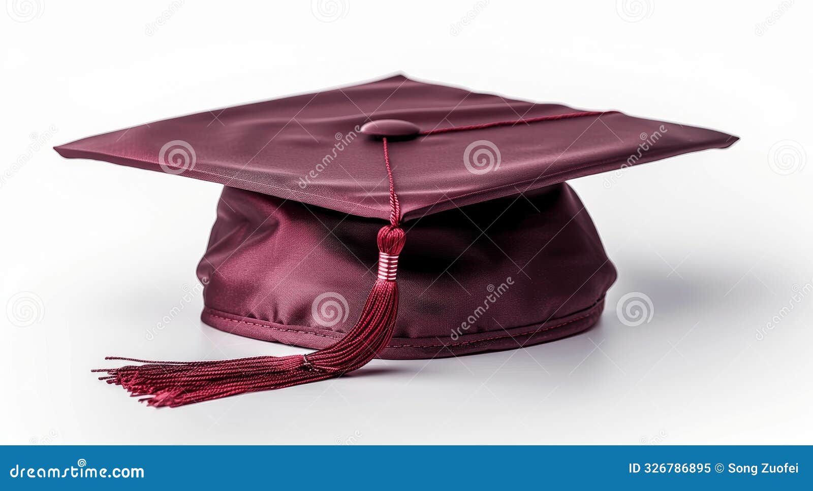 Elegant Maroon Graduation Cap High Resolution Photography Stock ...