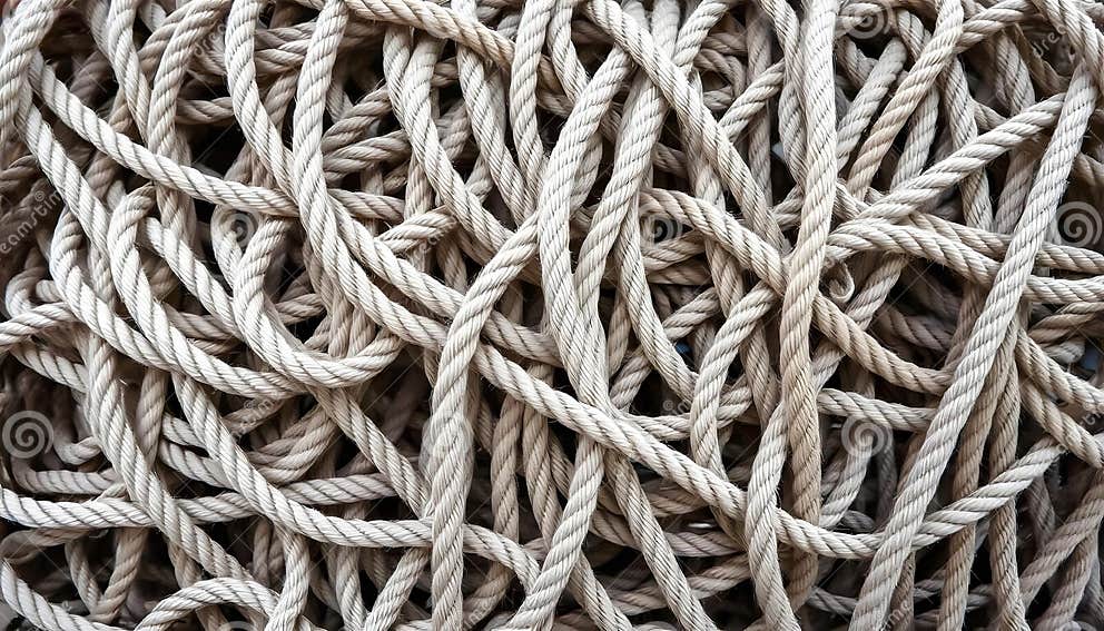 Intricate Thick Rope Knot Sturdy Tangled Maritime Cord for Industrial ...