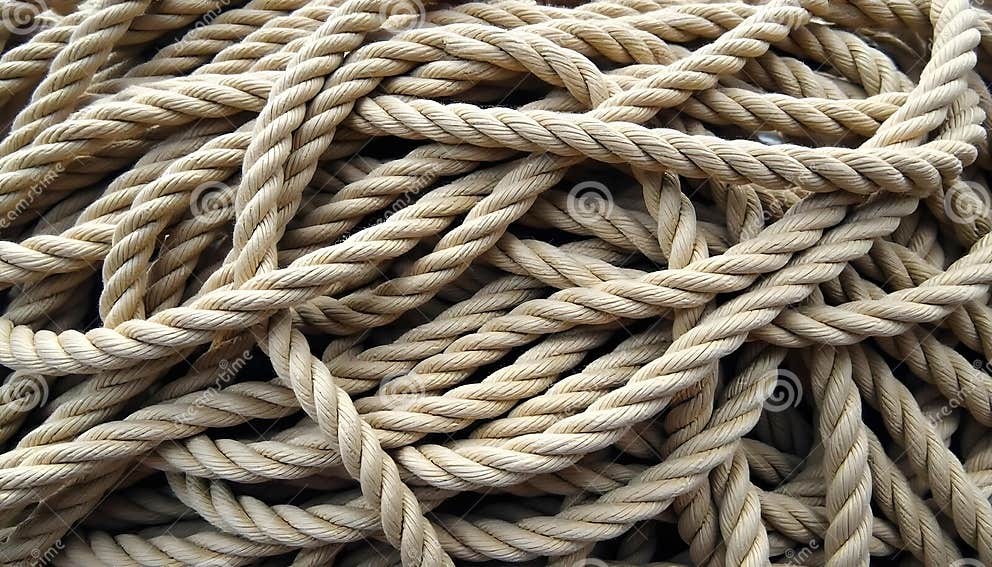 Intricate Thick Rope Knot Sturdy Tangled Maritime Cord for Industrial ...