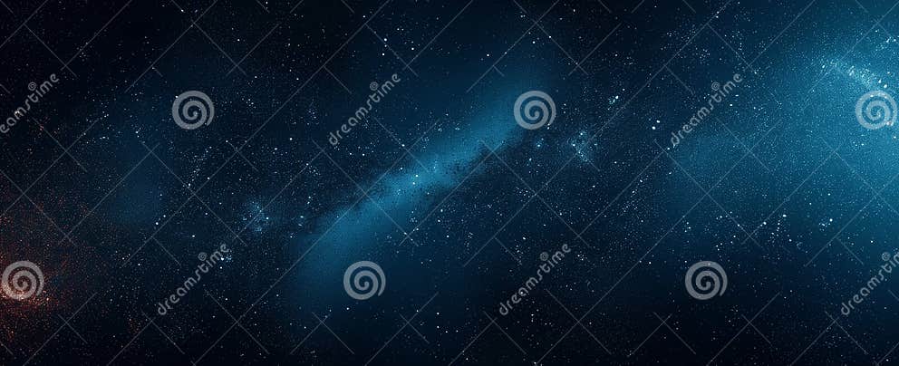 Dark Blue Gradient with Moody Night Sky and Milky Way Stock ...