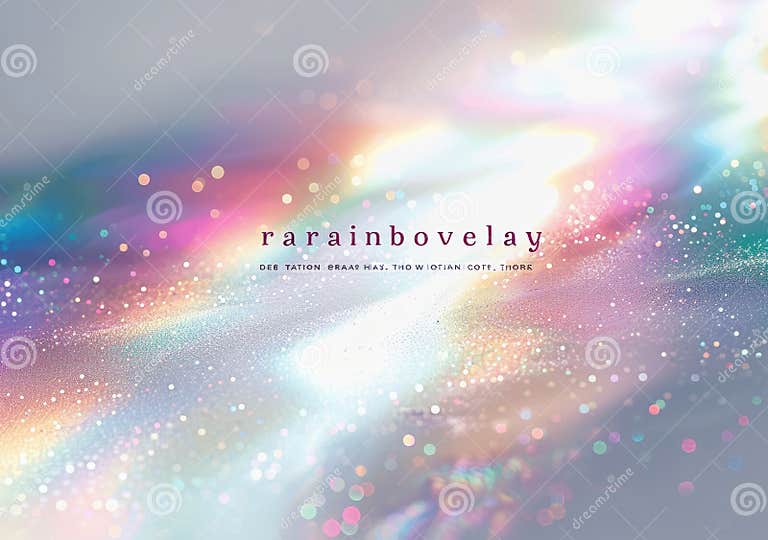 Ethereal Rainbow Holographic Background with Glitter and Sparkles Stock ...