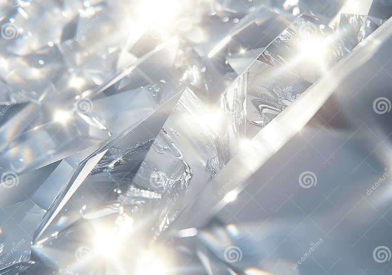 Colorful Crystal Light Prism with Sparkling Reflections Stock Illustration - Illustration of ...