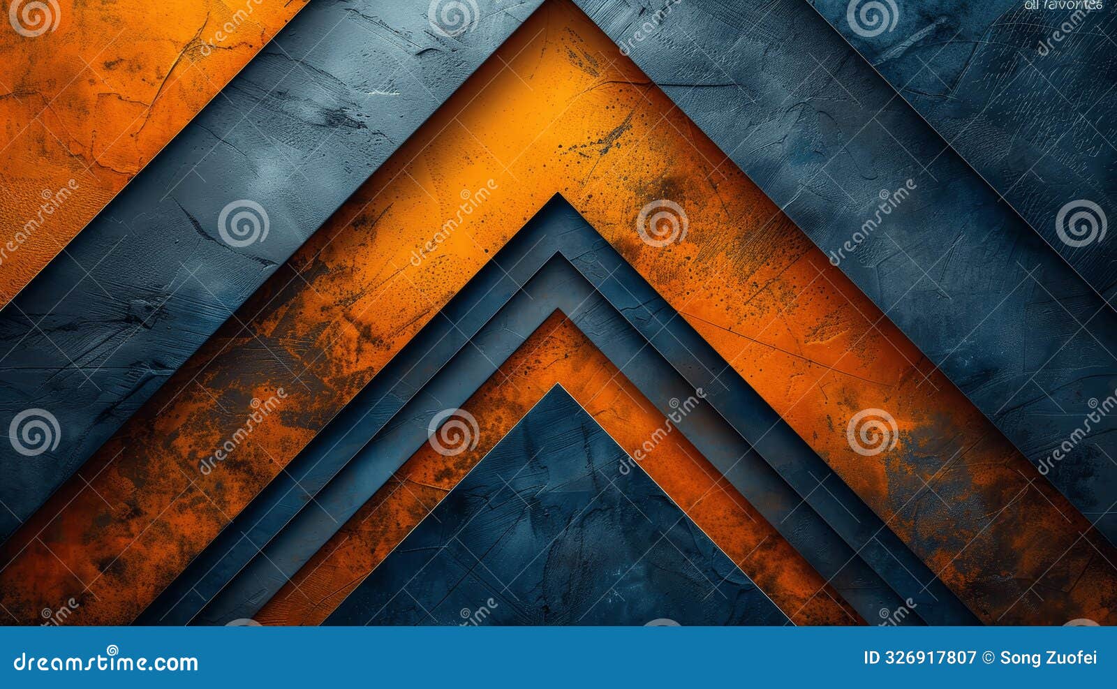 Vivid Orange and Navy Geometric Background with Paper Texture Design ...