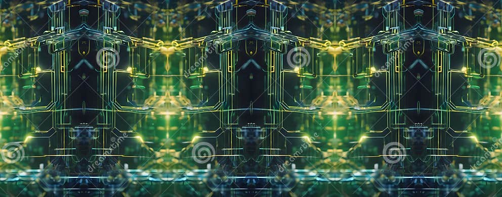 Rectangular Banner with High Alien or Fantasy Technology Stock ...