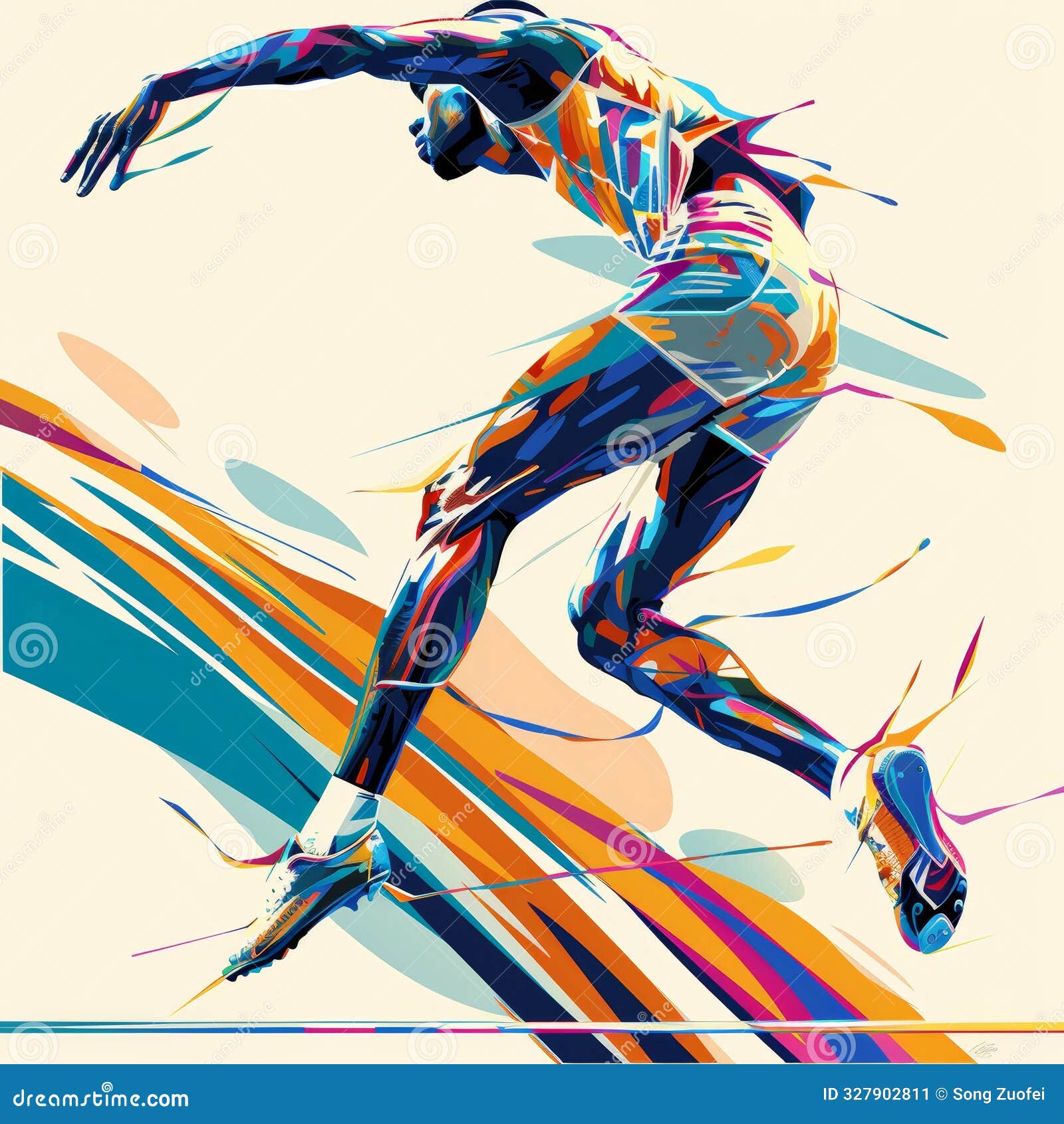 Celebrating the Spirit of Dynamic High Jump in USA Athletics Stock ...