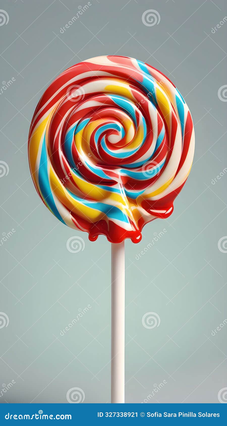 Whimsical Colorful Lollipop: a Playful, Vibrant Candy Treat Stock ...