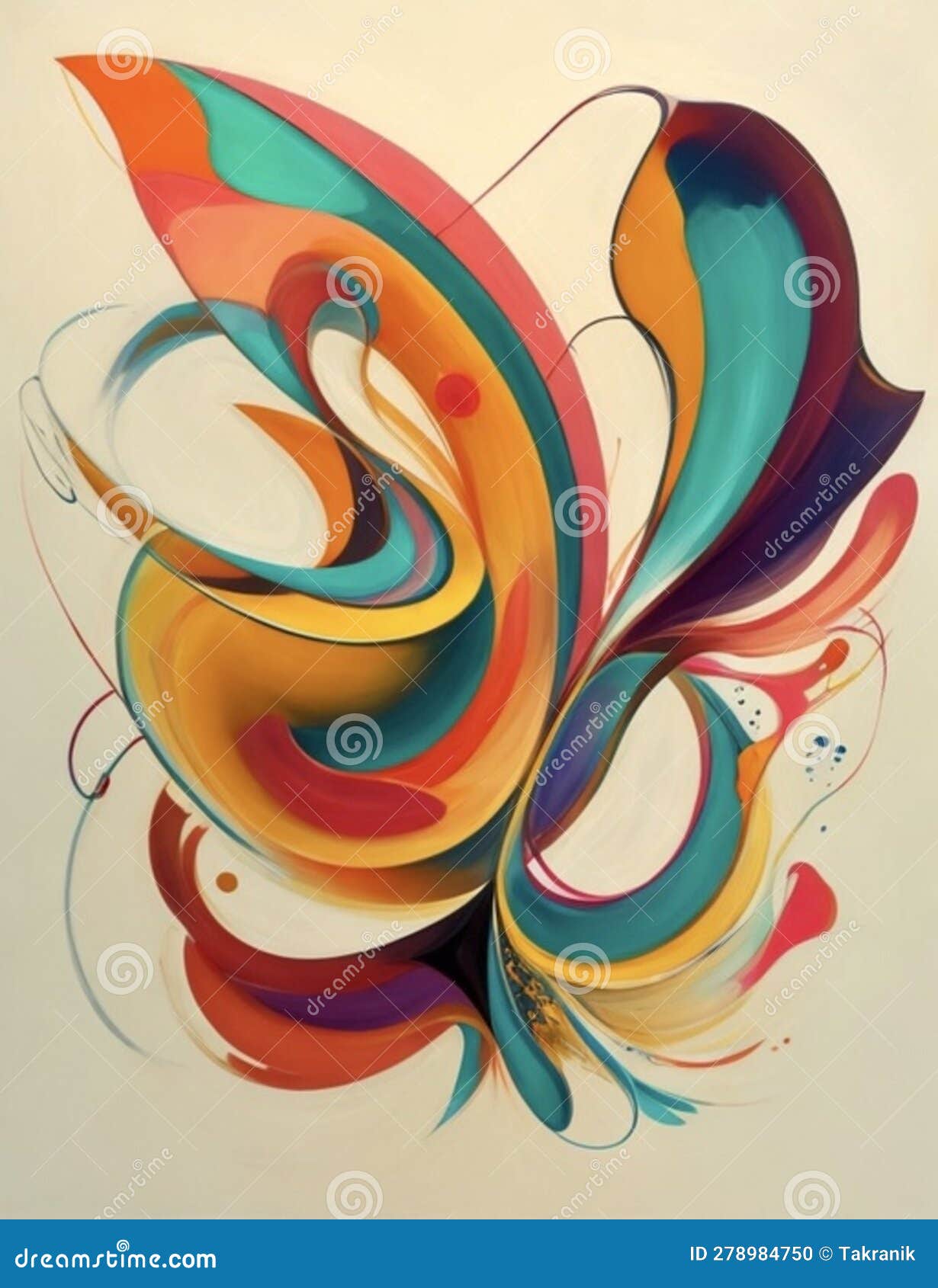 Abstract Expression of Happiness Stock Illustration - Illustration of ...