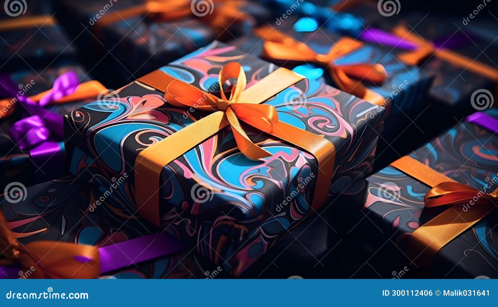 An Artistic Presentation of Gift Boxes Showcasing Creative Designs ...