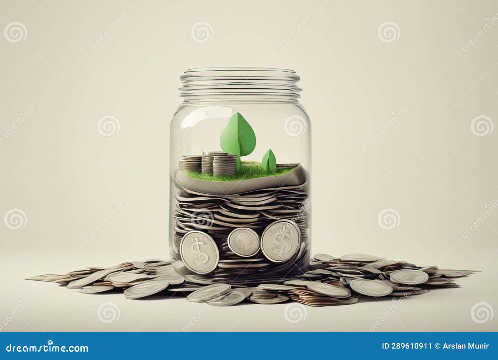 The Concept of Saving for the Future with a Striking Composition. Stock ...