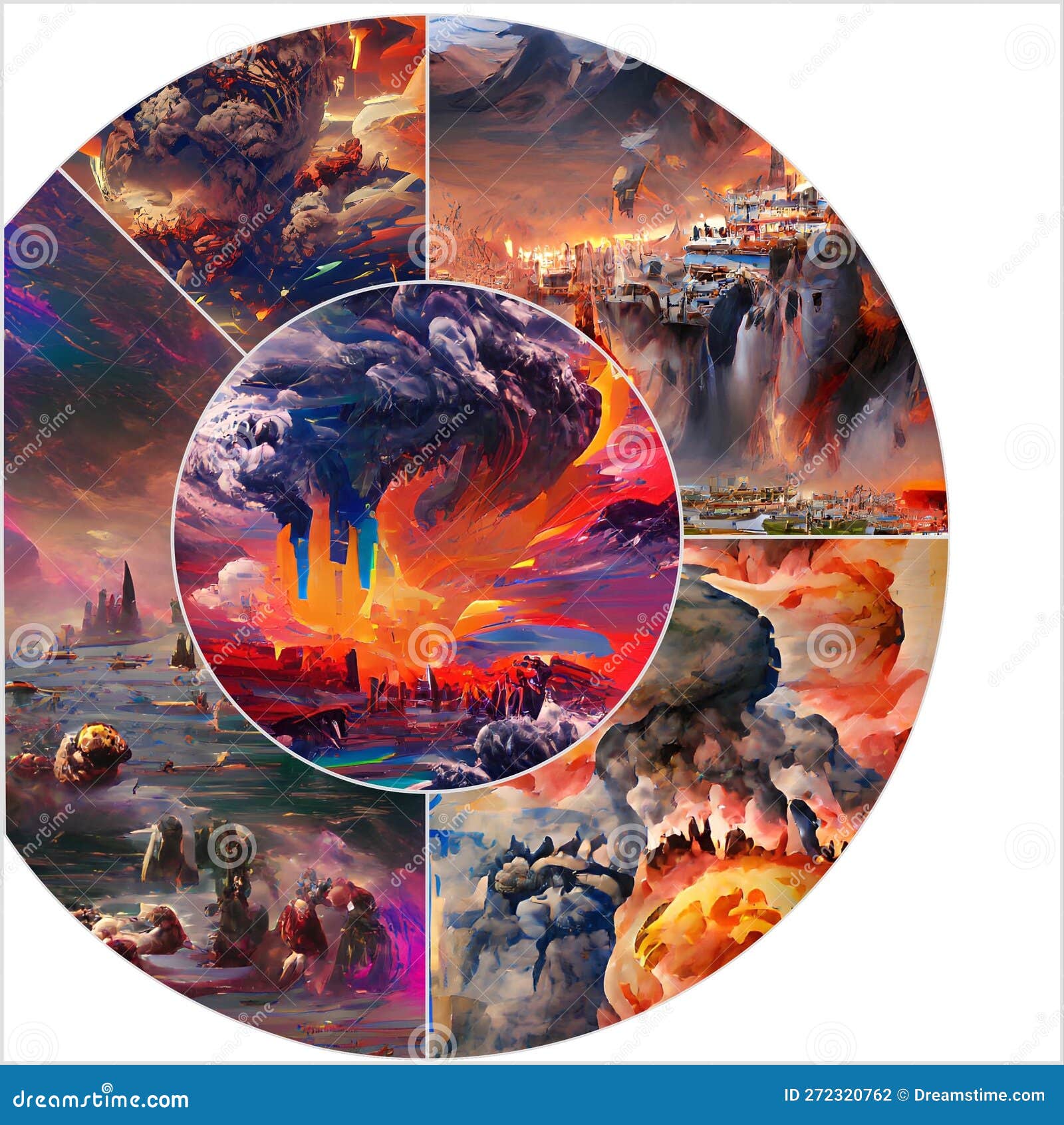 Doomsday apocalypse stock illustration. Illustration of painting ...